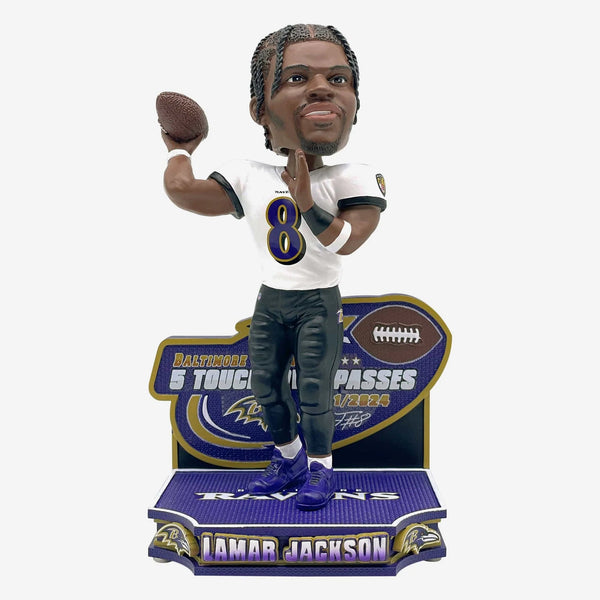 Lamar Jackson Baltimore Ravens 5 Touchdown Passes Gamebreaker Bobblehe – National Bobblehead HOF ...