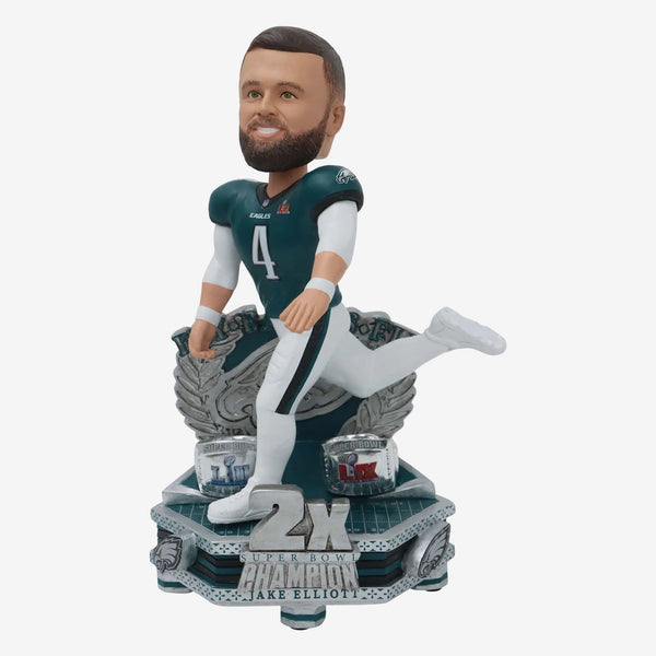 Jake Elliott Philadelphia Eagles 2X Super Bowl Champions Bobblehead NF ...