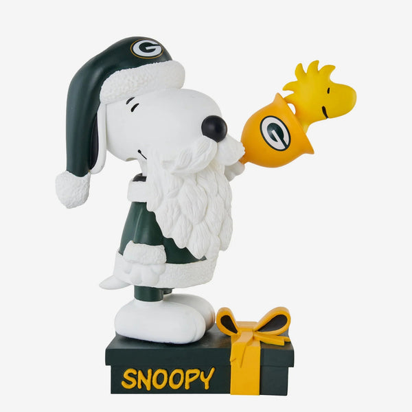 Snoopy & Woodstock Green Bay Packers Peanuts Christmas Special NFL Bob ...