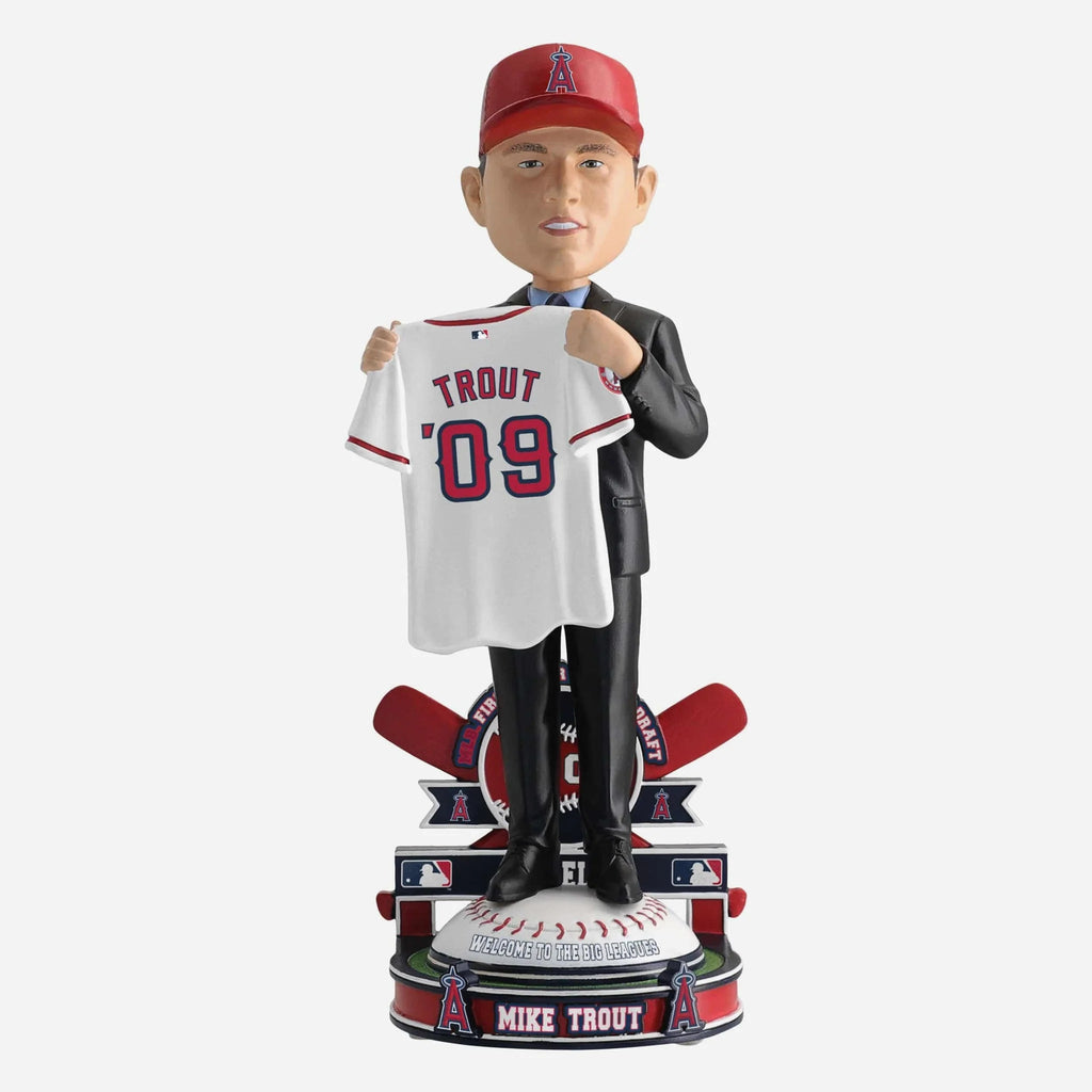 Mike Trout Los Angeles Angels 2009 MLB Draft Pick MLB Bobblehead ...