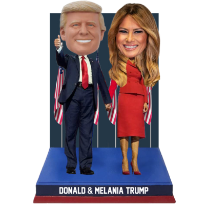 Donald and Melania Trump Election Night Victory Dual Bobblehead (Presa ...