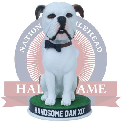 Handsome Dan XIX Yale Bulldogs Live Bulldog Bobblehead (Presale ...
