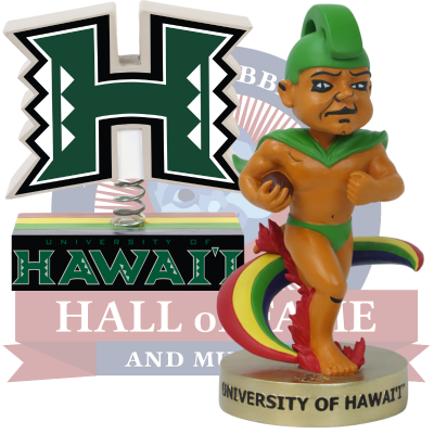 Hawaii Rainbow Warriors Bobbleheads (Presale) – National Bobblehead HOF ...