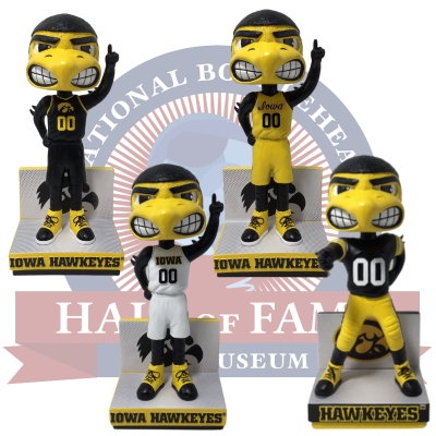Herky the Hawk Iowa Hawkeyes Mascot Bobbleheads – National Bobblehead ...