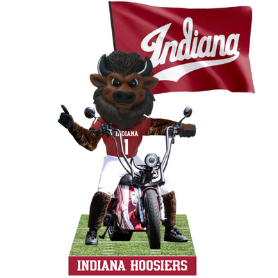 Hoosier the Bison Indiana Hoosiers Mascot Motorcycle Bobblehead (Presa ...