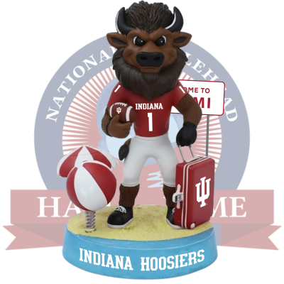 Indiana Hoosiers Hoosier the Bison Welcome to Miami Bobblehead (Presal ...
