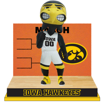 Iowa Hawkeyes Basketball Herky the Hawk Dancing in March Bobblehead (P ...