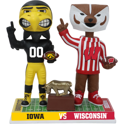 Iowa vs. Wisconsin Football Rivalry Bobblehead – National Bobblehead ...
