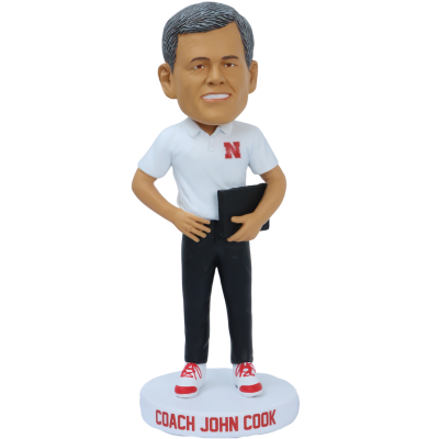 John Cook Nebraska Cornhuskers Coach Bobblehead – National Bobblehead ...