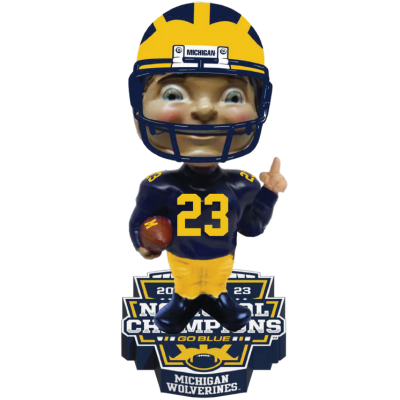 Michigan Wolverines 2023 National Champions Bobbleheads (Presale ...