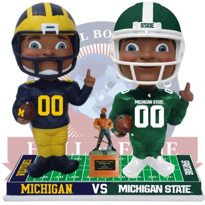 Michigan vs. Michigan State Football Rivalry Bobblehead (Presale ...
