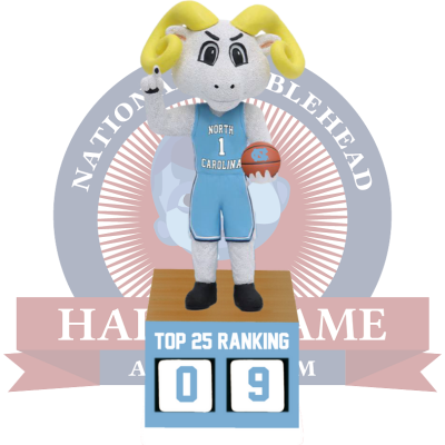North Carolina Tar Heels Basketball Top 25 Ranking Tracker Bobblehead ...