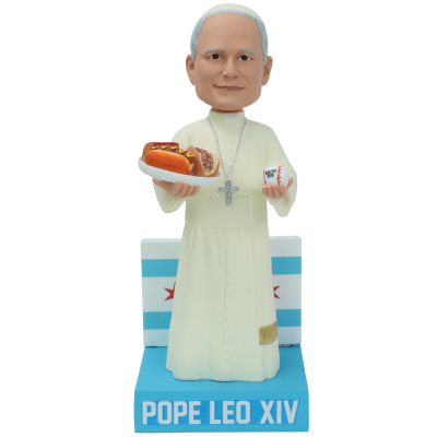 Pope Leo XIV Chicago Bobblehead (Presale) – National Bobblehead HOF Store