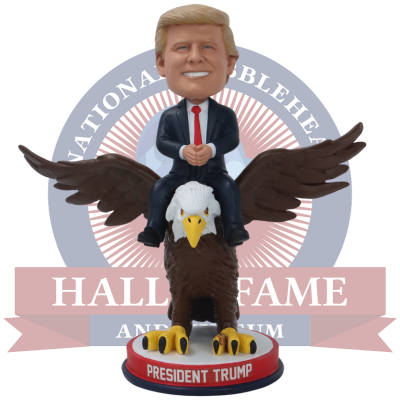 Donald Trump Riding Eagle Bobblehead – National Bobblehead HOF Store