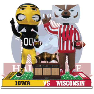 Iowa vs. Wisconsin Football Rivalry Bobblehead (Presale) – National ...