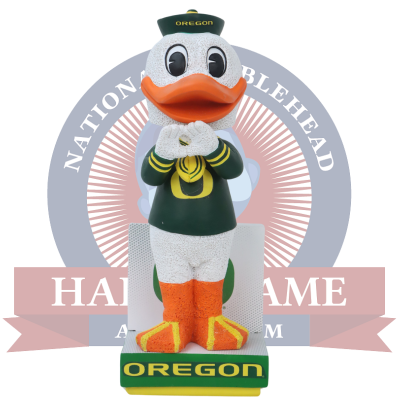 The Oregon Duck Oregon Ducks Mascot "Throw the O" Bobblehead – National ...