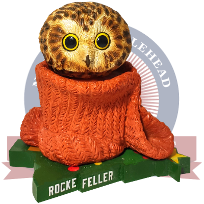 Rockefeller Owl Bobblehead – National Bobblehead HOF Store