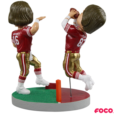 The Catch Joe Montana to Dwight Clark Bobblehead – National Bobblehead ...